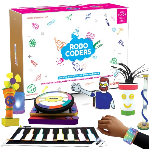 Robocoders Coding Invention STEM Kit | 30+ Experiments | Scratch block ...