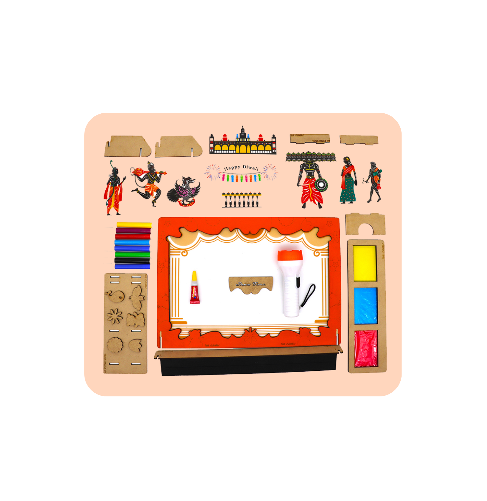 Ramayana Shadow Art Theatre Kit – Be Cre8v