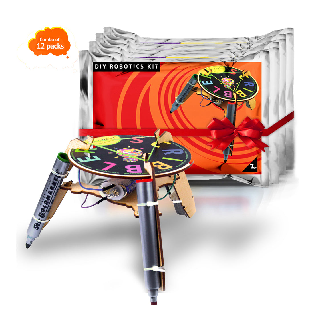 Scribbler Robot | DIY Robotics kit | 12 in 1 Return gift pack | 8-12 y ...